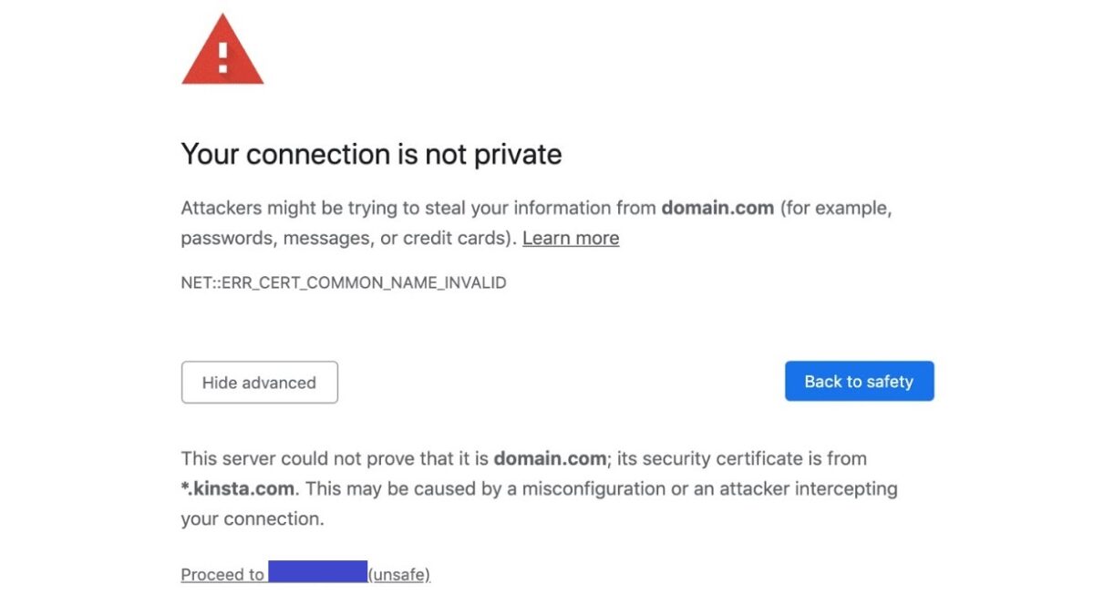 Fix Your connection is not private on Mac - MacResearch.org