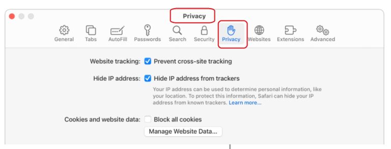 How to enable cookies on Safari
